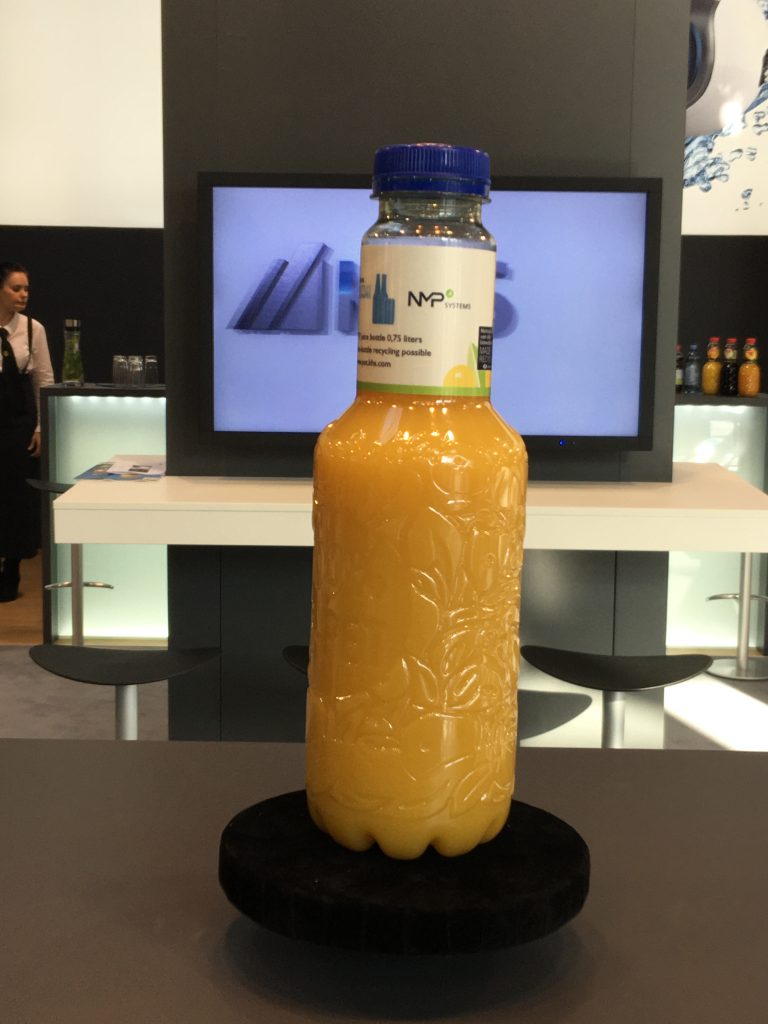 100% rPET recyclable juice bottle by KHS - IndiFoodBev